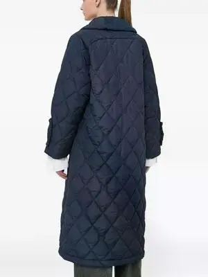 Beatrice B Quilted Coat With Diamond Pattern