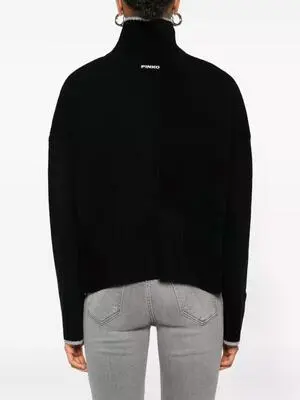Pinko High-neck Cropped Sweater