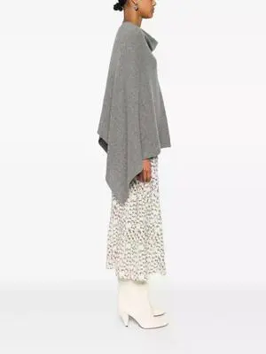 Eric Bompard Cashmere Poncho - Grey