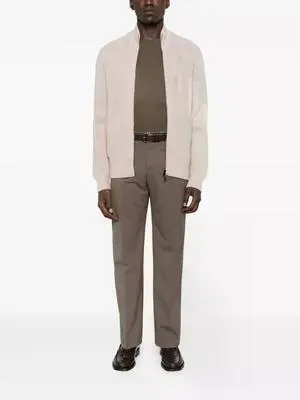 DRUMOHR Ribbed Zip-up Cardigan