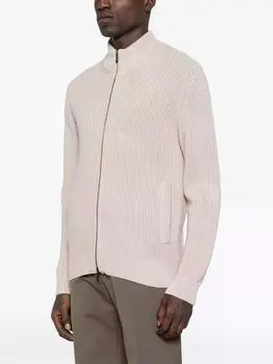 DRUMOHR Ribbed Zip-up Cardigan