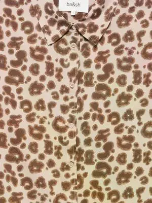 Ba&sh Leopard Print Button-down Shirt - Neutrals