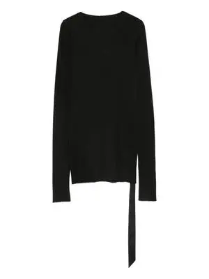 Rick Owens Long-sleeve Tie-detail Top