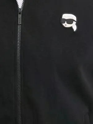 Karl Lagerfeld Logo-patch Zip-up Sweatshirt