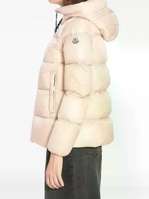 Moncler Serittes Hooded Puffer Jacket - Pink