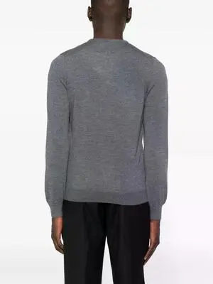 Tagliatore Crew-neck Virgin Wool Sweater - Grey