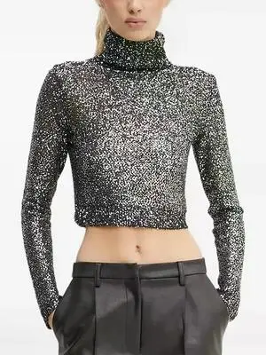 A.L.C. Sequinned Turtleneck Top