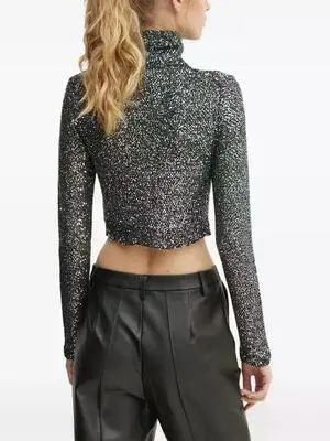 A.L.C. Sequinned Turtleneck Top