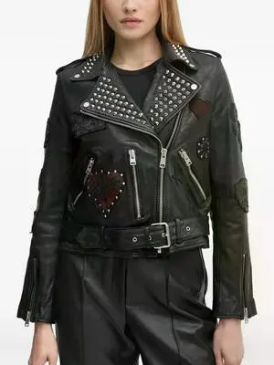 ALLSAINTS Studded Leather Jacket