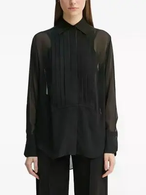A.L.C. Pleated Sheer Blouse