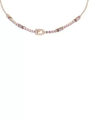 Furla Embellished Chain Necklace - Pink