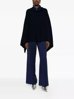 Eric Bompard Cashmere Long Poncho - Blue