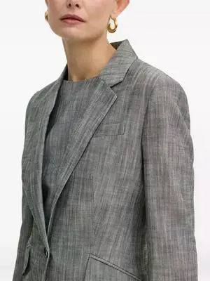 BOSS Single-button Textured Top