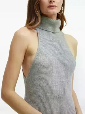 Bardot Ribbed Turtleneck Maxi Dress