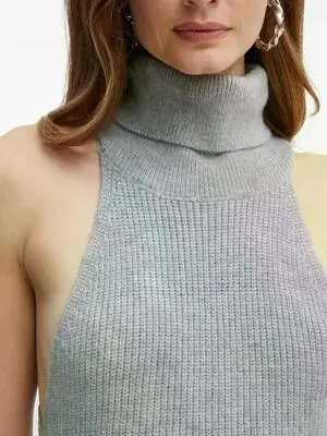 Bardot Ribbed Turtleneck Maxi Dress