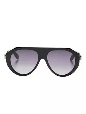 BVLGARI Serpenti Geometric Sunglasses - Black