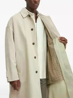 LES DEUX Button-fastening Trench Coat