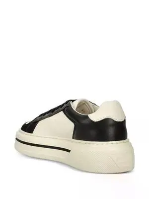 SUMMERY COPENHAGEN Leather-panelled Platform Sneakers