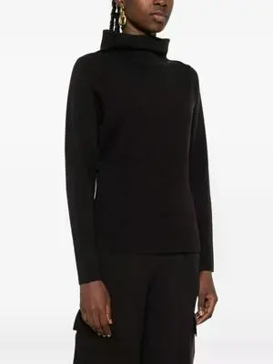 P.a.r.o.s.h High-neck Long-sleeve Sweater - Brown