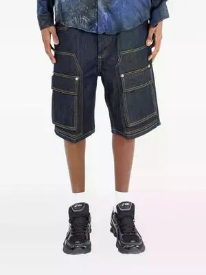 YES LONDON Cargo-pocket Denim Shorts