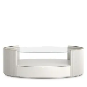 CARACOLE Love Oval Cocktail Table - Pearl