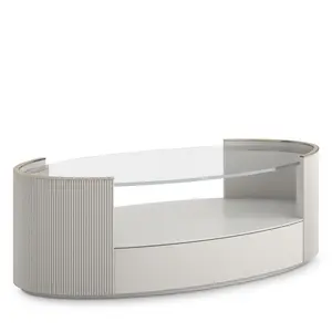 CARACOLE Love Oval Cocktail Table - Pearl