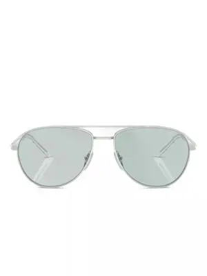 Prada Geometric-frame Sunglasses - Silver