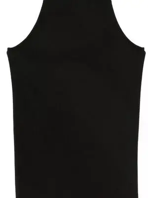 Rick Owens Ribbed-knit Asymmetric Top
