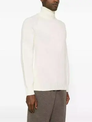 MA'RY'YA Ribbed-knit Wool Blend Sweater - Neutrals