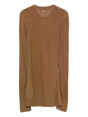 AMI Paris Ribbed Henley Top