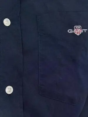Gant Logo-embroidered Shirt - Blue