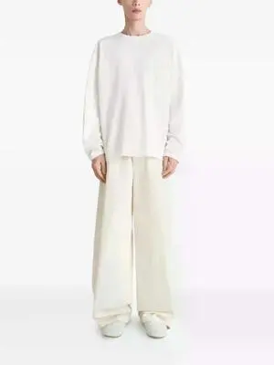 LEMAIRE Patch-pocket Long-sleeve T-shirt - White