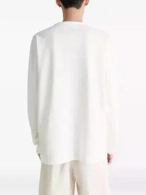 LEMAIRE Patch-pocket Long-sleeve T-shirt - White