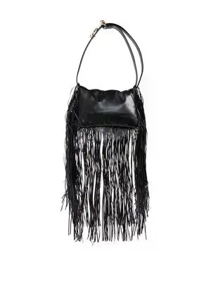 Sportmax Fringed Leather Shoulder Bag