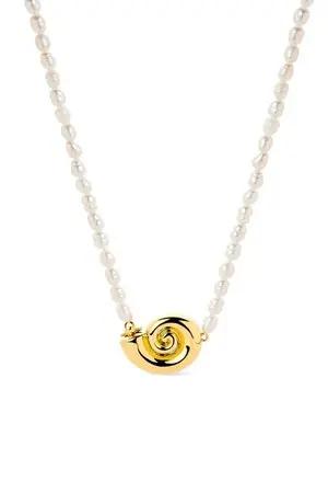 ANA LUISA Shell Pendant Necklace - Gold