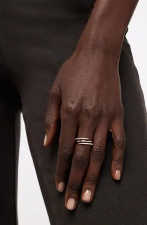 ANA LUISA Rhodium-plated Claw Ring - Silver