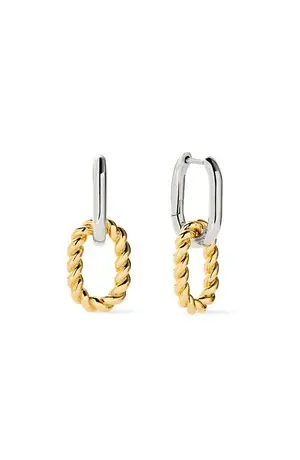 ANA LUISA Asher Double Mini Drop Earrings - Two Tone
