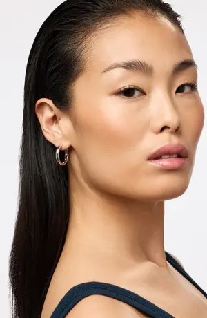 ANA LUISA Giulia Large Hoop Earrings - Silver