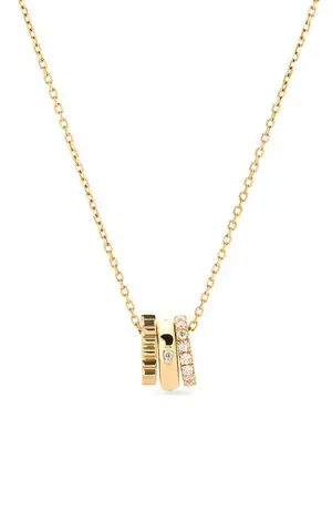 ANA LUISA Diamond Zeno Charm Necklace - Gold