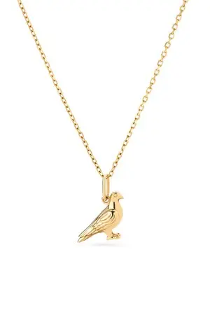 ANA LUISA Pigeon Charm Necklace - Gold