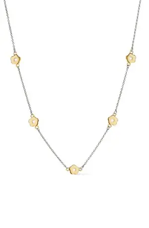 ANA LUISA Rowena Flower Necklace - Two Tone