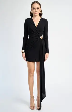 BARIANO Cadence Long Sleeve Mini Dress
