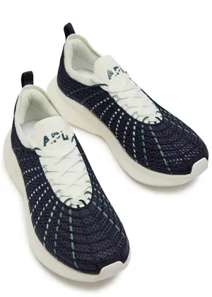 Apl Techloom Zipline Knitted Sneakers - Navy