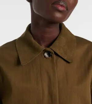 Proenza Schouler Angela Herringbone Cotton Jacket