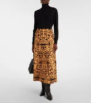 Ulla Johnson Lani Jacquard Midi Skirt - Multicoloured