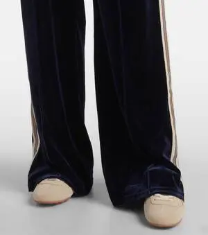 The Upside Monaco Freya High-rise Velour Sweatpants
