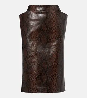 Stella McCartney Snake-effect Midi Skirt