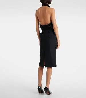Stella McCartney Snake-effect Midi Skirt