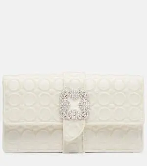 Manolo Blahnik Capri Embellished Clutch