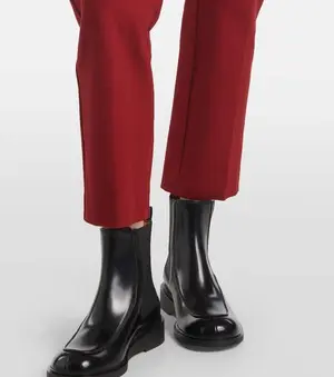 JOSEPH Coleman Slim Pants - Red